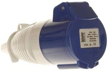 32A Plug Socket 240V 230V Volt IP44 3 Pin, Industrial Caravan, Site ...