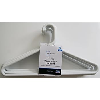 Amazon.com: Strong Extra Heavy Adult Plastic Tube Hangers - White - 9 ...
