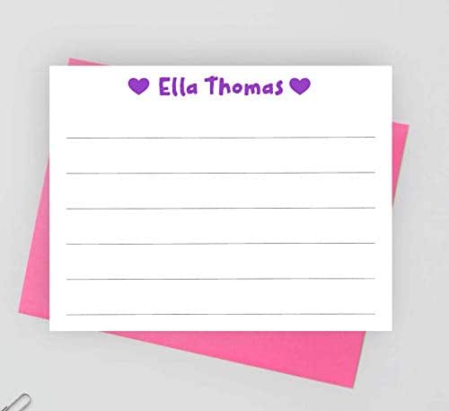 Amazon.com: Lined Stationery Personalized stationery set, personalized ...