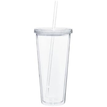 Amazon.com: Starbucks 20 Ounce Clear Insulated Tumbler(green Straw ...