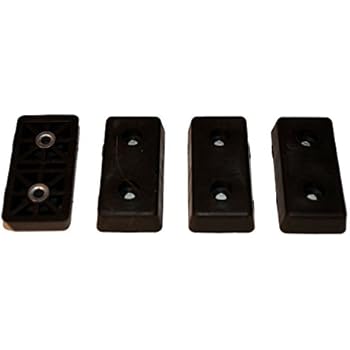 4 Small Rectangular Rubber Feet Bumpers - .344 H X 1.768 L X .885 W ...