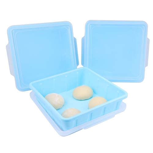 Purekra 3 Pack Pizza Dough Proofing Box, Large Dough Proofing Container ...