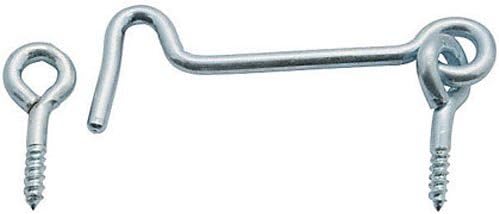 Bulk Hardware Limited BH01743 Gancio con Occhiello per Cancello, Bianco ...