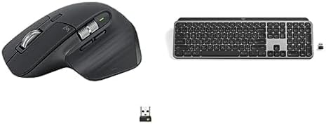 Logitech MX Keys Advanced Illuminated Wireless Keyboard, Arabic Layout + MX Master 3S Wireless ...