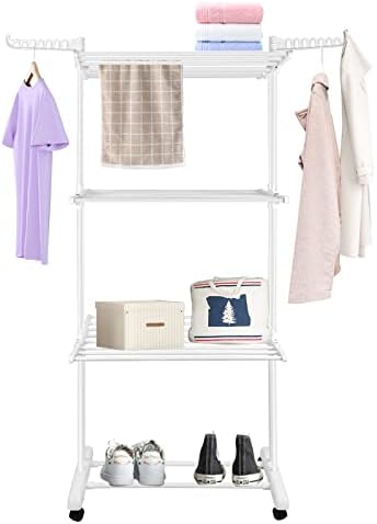 Bigzzia Folding Stainless Steel Clothes Drying Rack, 3 Tier price in ...