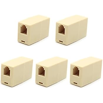 Amazon.com: RJ9 4P4C Telephone Handset Cord In-Line Coupler Connector ...