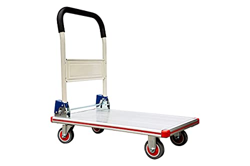 Aluminum Folding Cart with Wheels - Platform Truck - Weight Capacity ...