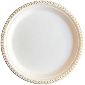 Amazon.com: Disposable Paper Plate: Heavy Duty, Elegant, Eco-Friendly ...
