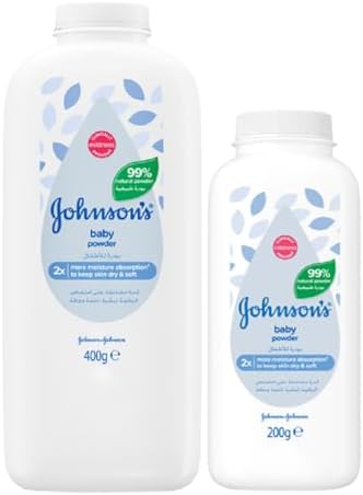 Johnson's Baby Powder, 99% Plant-Based Cornstarch Formula, Talc-Free ...