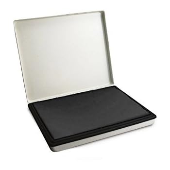 Amazon.com : Extra Large 6" x 8" Industrial Rubber Stamp Ink Pad, Black ...