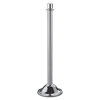 Lavi Industries Traditional Crowd Control Stanchion, Chrome: Industrial ...