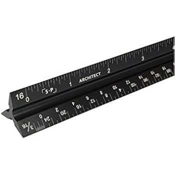 Amazon.com: Simple Precision Architectural Scale Ruler (Laser-Etched ...
