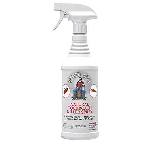 Grandpa Gus's Natural Cockroach Killer Spray, Ready-to-Use Plant Oil ...