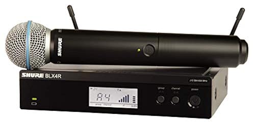 Shure BLX24R/B58 Wireless Microphone System with BLX4R Rack Mount Receiver and BLX2 Handheld ...