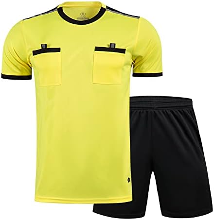 SHINESTONE Men's Soccer Referee Uniform Bundle - Yellow, XXL price in ...