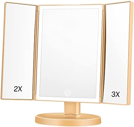 Magicfly Vanity Mirror with Lights Rechargeable Makeup Mirror with 1X ...