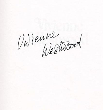 FASHION DESIGNER Vivienne Westwood fashion autograph, signed book ...