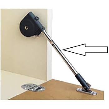 Sugatsune Lid Stay 90 Degree Open With Soft Close Black - Cabinet And ...