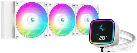 DeepCool LS720 SE Digital Edition White Liquid Cooler 360mm 4th Gen ...