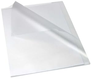Rexel Anti Slip Folders A4 Embossed Clear (Pack Size 25): Amazon.co.uk ...