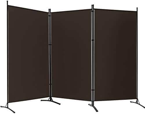 Room Divider,3-Panel Office Divider Folding Portable Office Walls ...