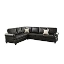 Amazon.com: Poundex PDEX-F7769 Sofas, Espresso: Kitchen & Dining