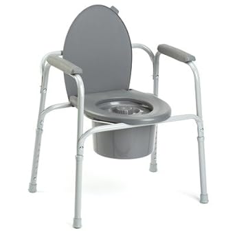 Amazon.com: Invacare 9630-1 I-Class All-In-One Commode, Gray ...