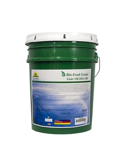 Renewable Lubricants Bio-Food Grade ISO 150 Gear Oil, 5 Gallon Pail in ...