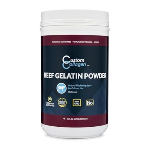 Plain Gelatin Powder - 2 lb (32oz) - Unflavored, Kosher, Pure - For ...