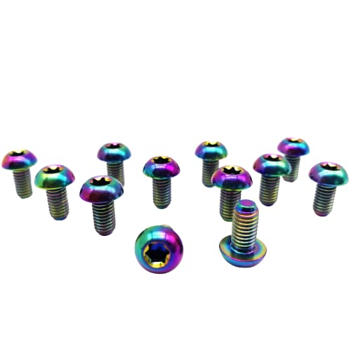 Mua RISON Titanium Bolts M5x10mm Titanium Button Torx Head Bolt Screw ...