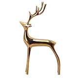 Majestic Copper Deer Statue