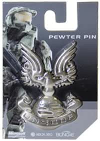 Amazon.com : Halo Pewter Pin Badge UNSCDF : Brooches And Pins : Arts ...
