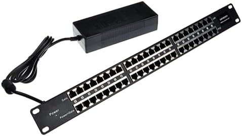 سعر ZHANGQING Midspan PoE Injector with 24 Ports, 10/100 Data, 48V 120W ...