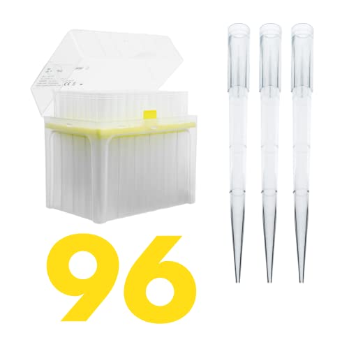1000 uL Universal Racked Laboratory Pipette Tips, Sterile Dnase/Rnase ...