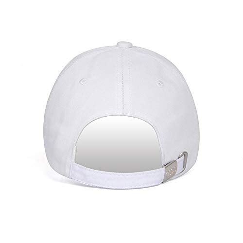 Logo Embroidered White Color Adjustable Baseball Caps for Men and Women ...