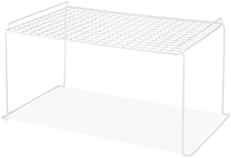 Whitmor White Wire Stacking Shelf Large | Pricepulse