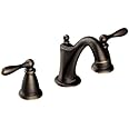 Moen WS84440BRB Caldwell Two-Handle High Arc Bathroom Faucet ...