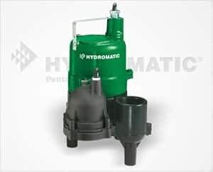 Hydromatic BV40AD1 Submersible Sewage Ejector Pump (Automatic), 10 ...