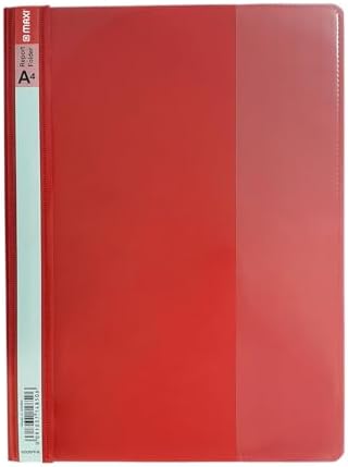 MAXI REPORT FILE A4 RED,Clear Front Report Covers Project File with ...