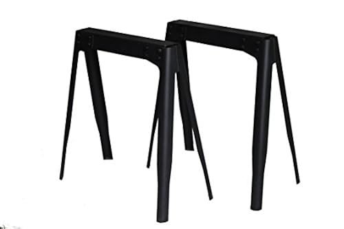 Topower Black Steel Table Legs Solid Iron Support Feet Bar Laptop Desk ...