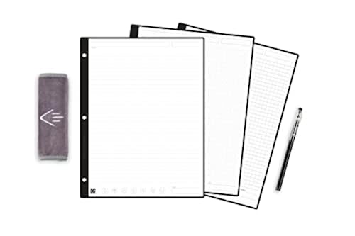 Rocketbook Filler Paper Variety Pack | Lined College Ruled, Dot Grid ...