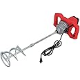 Amazon.com: Cement Mixer, 2100W Handheld Electric Drywall Mortar Mixer,110V 6-Speed Adjustable ...