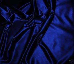 Navy Blue Satin Fabric 58"/60" x 1yd : Arts, Crafts & Sewing