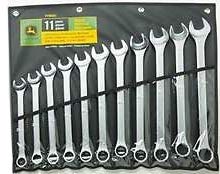 John Deere 11-Piece Metric Satin-Finish Combination Wrench Set ...
