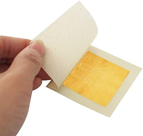 Edible Gold Paper,24K Gold Leaf Sheets,20 PC 1.7 by 1.7" Gold Foil for ...