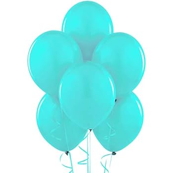 Amazon.com: UTOPP 12 in Aqua Blue Balloons Turquoise Thick Latex ...