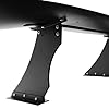 FREEMOTOR802® Universal Fitment GT Trunk Spoiler, Unpainted Black 57 ...