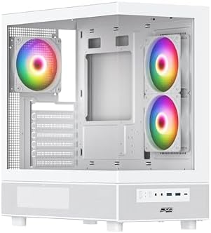 PCD Megatron Gaming PC Case with 3 ARGB Fans, RGB Lighting, and Dust ...
