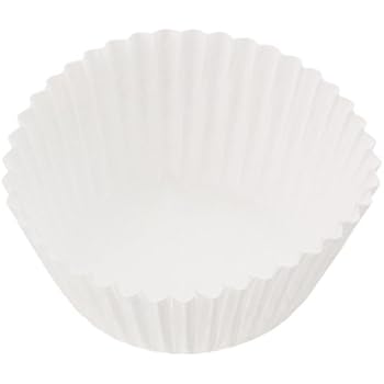 Amazon.com: Bulk White Fluted Paper Baking Cup Liners 500/pkg (10000, 3 ...