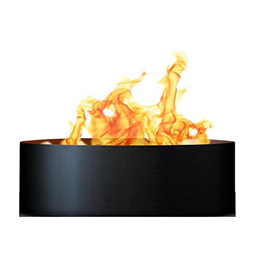 PD Metals Steel Campfire Fire Ring Solid Design - Unpainted - Large 48 ...